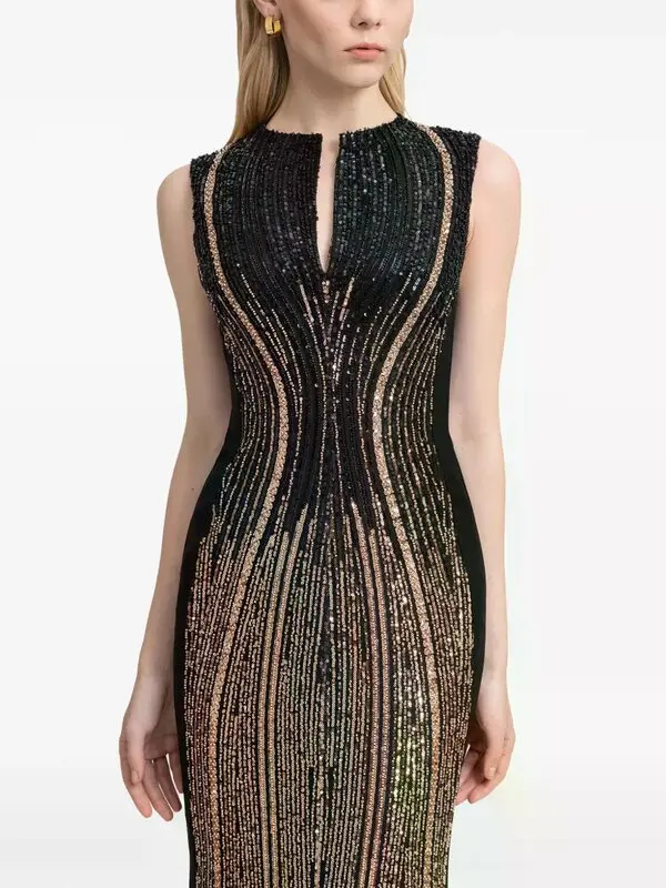GEMY MAALOUF Embellished Sleeveless Maxi Dress