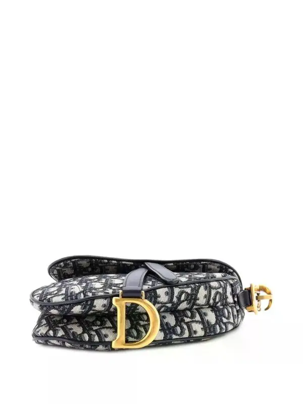Dior Saddle Handbag Oblique Canvas Mini Shoulder Bag - Blue