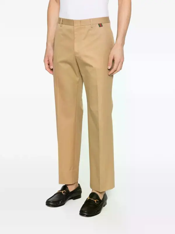 Gucci Trousers With Cuffed Hem