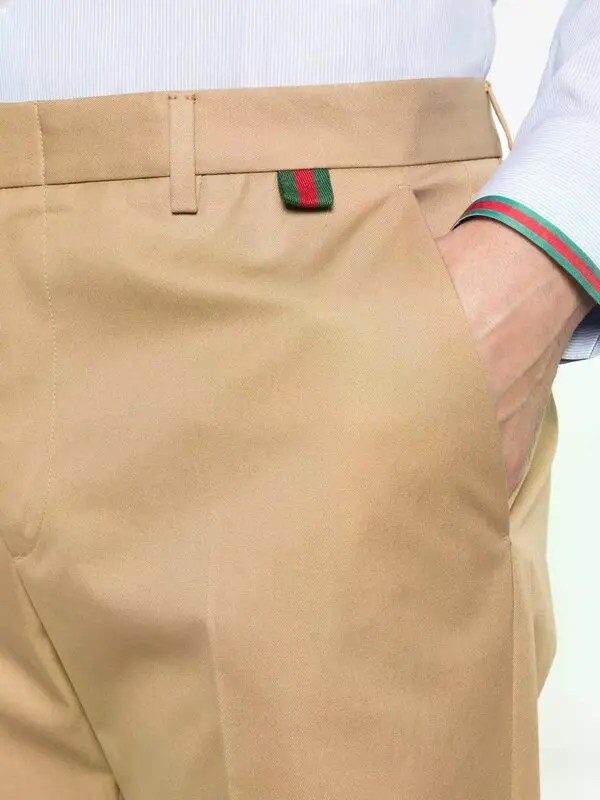 Gucci Trousers With Cuffed Hem