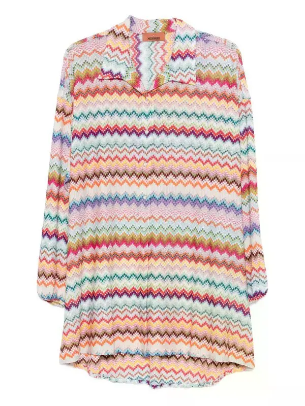 Missoni Chevron-patterned Shirt - White
