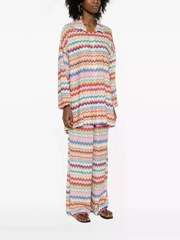 Missoni Chevron-patterned Shirt - White