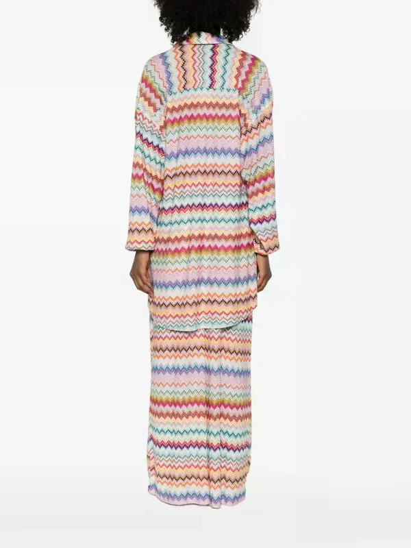 Missoni Chevron-patterned Shirt - White