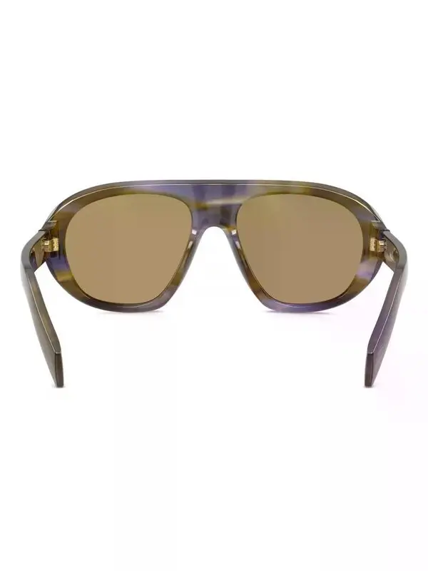 Prada Wrap-frame Pilot Sunglasses