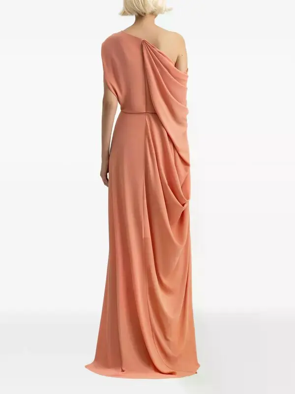 GEMY MAALOUF One-shoulder Draped Maxi Dress