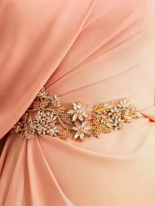 GEMY MAALOUF One-shoulder Draped Maxi Dress