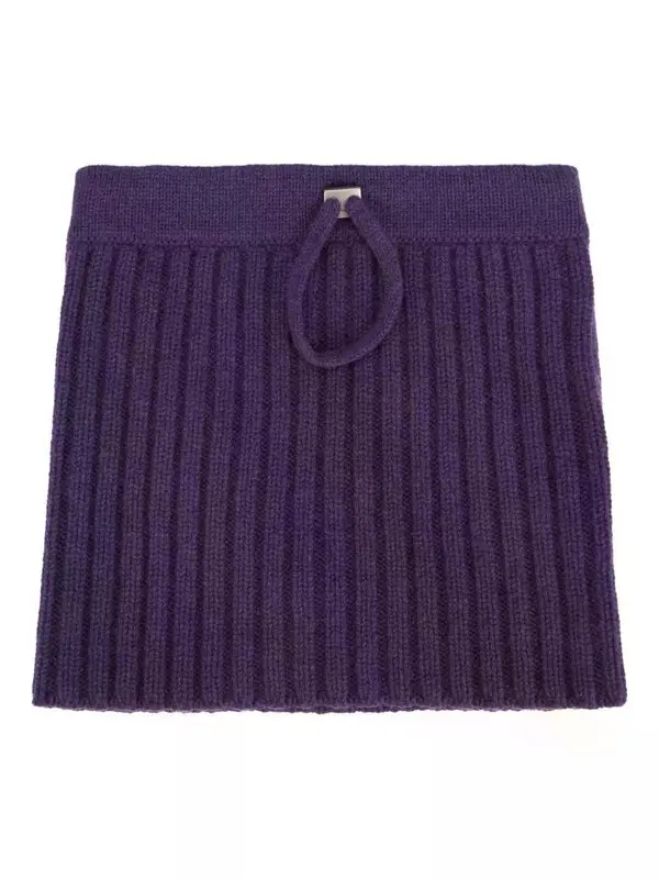Malo Ribbed Scarf - Purple