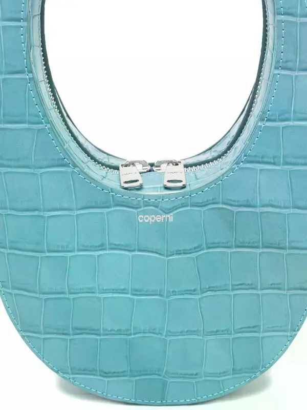 Coperni Mini Croc-effect Zip Tote Bag