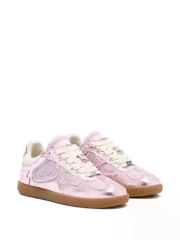 GANNI Metallic Finish Sneakers