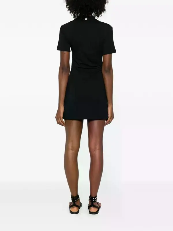 Rabanne Ring-detail Mini Dress - Black