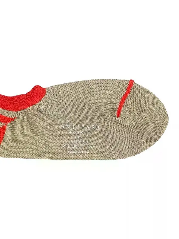ANTIPAST Striped Socks - Neutrals