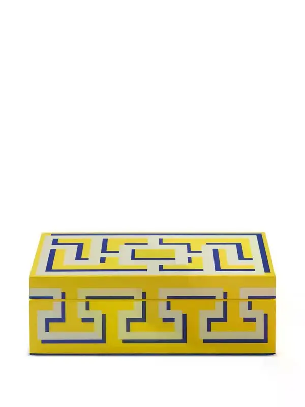 Jonathan Adler Ja Labyrinth Trinket Box - Yellow