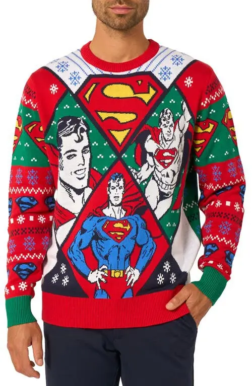 Opposuits Superman Christmas Sweater