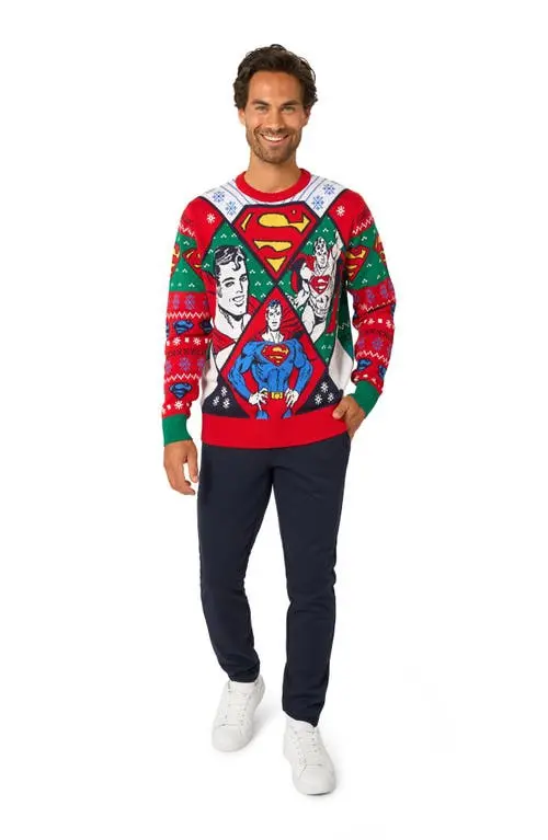 Opposuits Superman Christmas Sweater