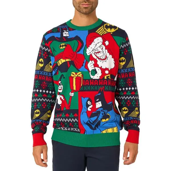 Opposuits Batman Christmas Crewneck Sweater