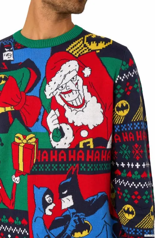 Opposuits Batman Christmas Crewneck Sweater