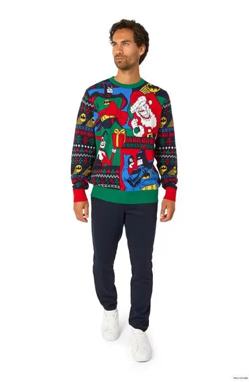 Opposuits Batman Christmas Crewneck Sweater