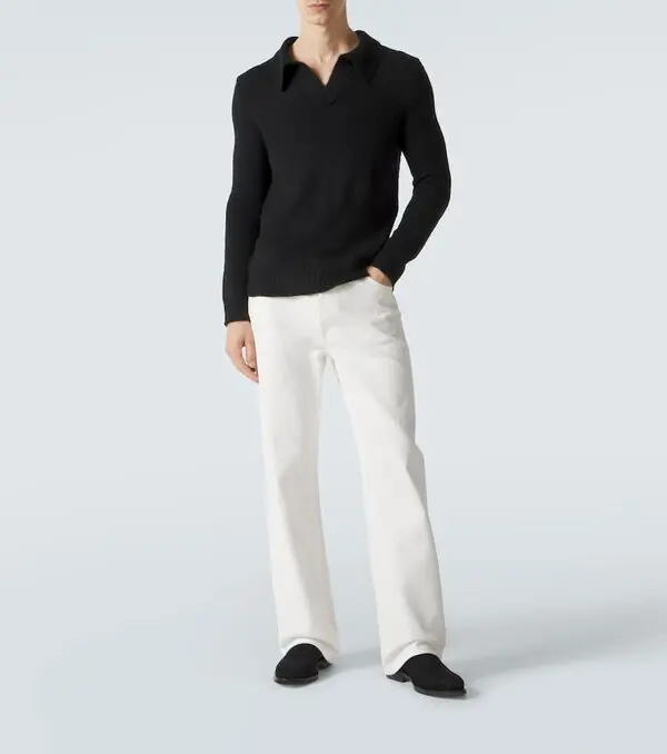 Gabriela Hearst Cashmere Polo Sweater