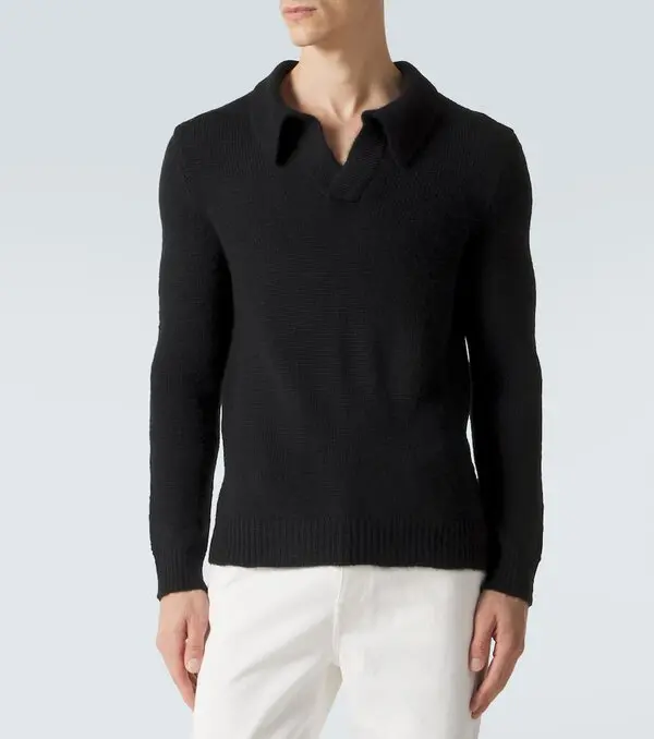 Gabriela Hearst Cashmere Polo Sweater