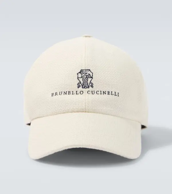 Brunello Cucinelli Logo Baseball Cap - White