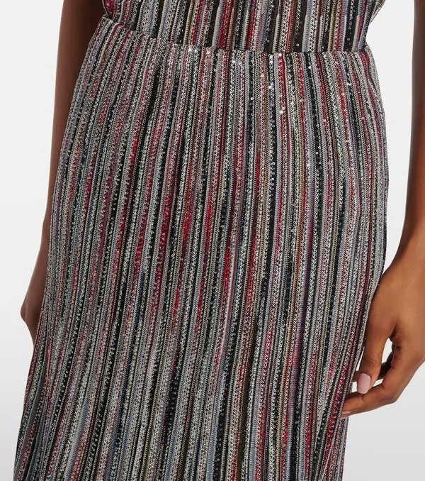 Missoni Striped Lamé Maxi Skirt