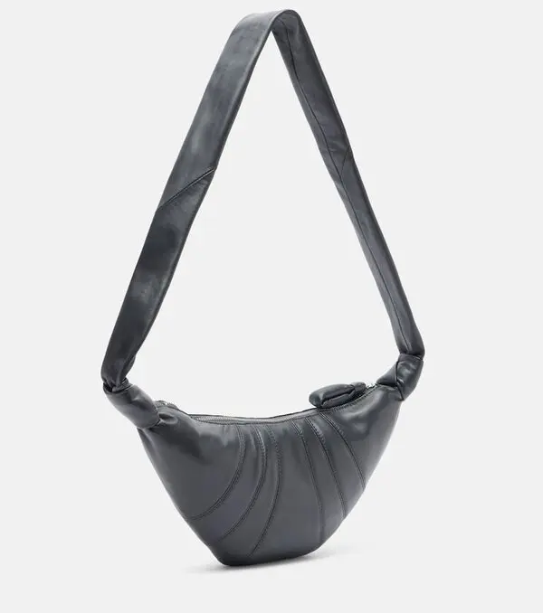 LEMAIRE Small Leather Shoulder Bag - Blue