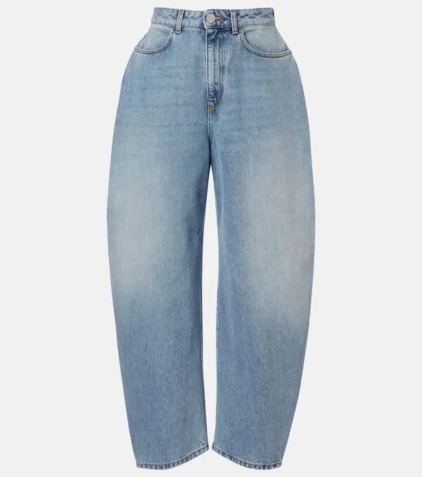 RÓHE Barrel Leg Jeans In Classic - Blue