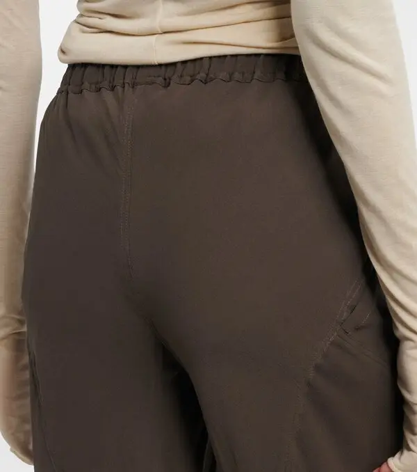 Rick Owens Silk Charmeuse Wide-leg Pants - Brown