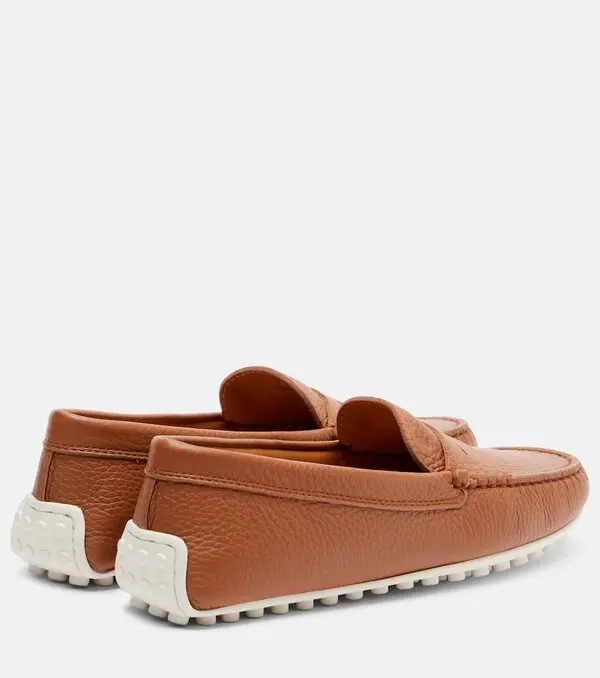 TOD'S Gommino Leather Driving Shoes - Brown