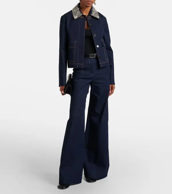 Veronica Beard Crue Wide-leg Jeans