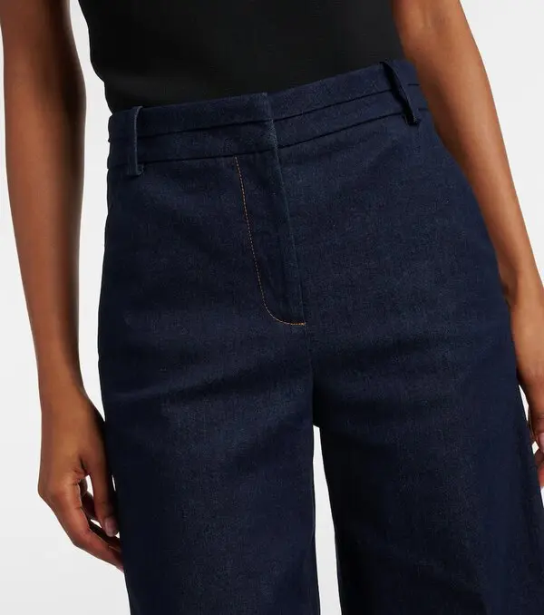 Veronica Beard Crue Wide-leg Jeans