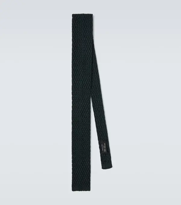 Rubinacci Knitted Silk Tie - Multicoloured