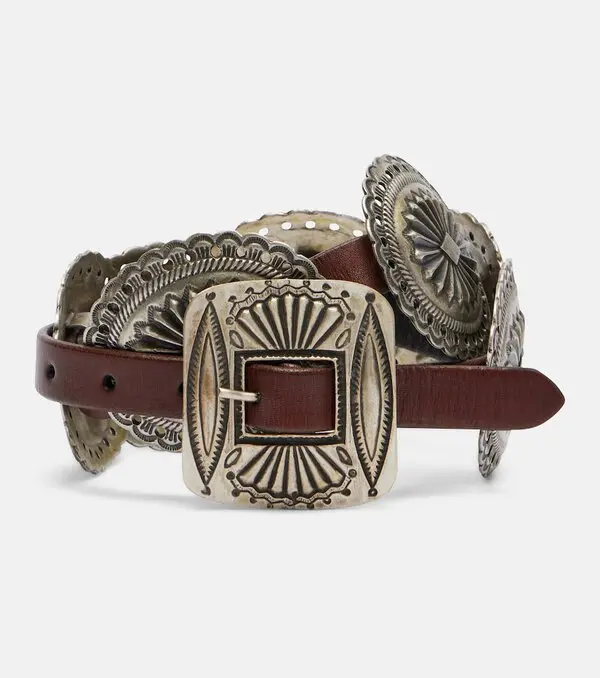 Polo Ralph Lauren Embellished Leather Belt
