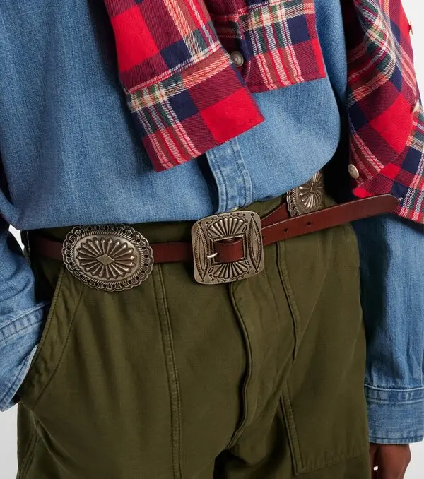 Polo Ralph Lauren Embellished Leather Belt