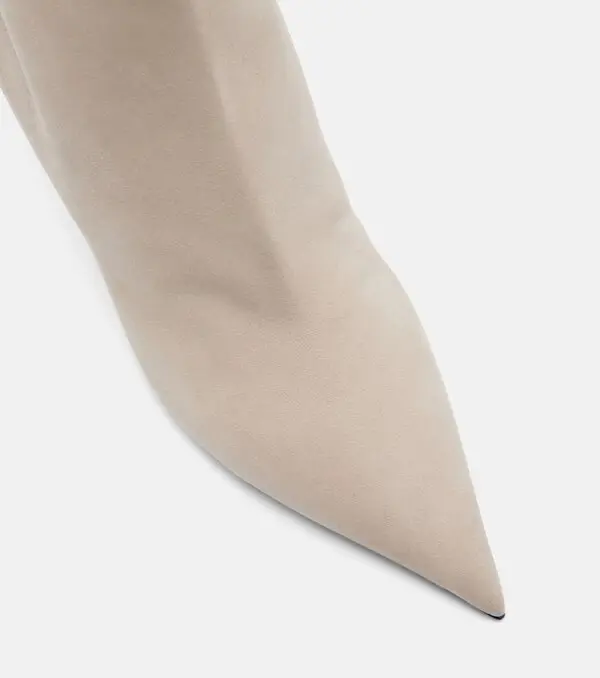 Paris Texas Vera 85 Suede Ankle Boots - Grey