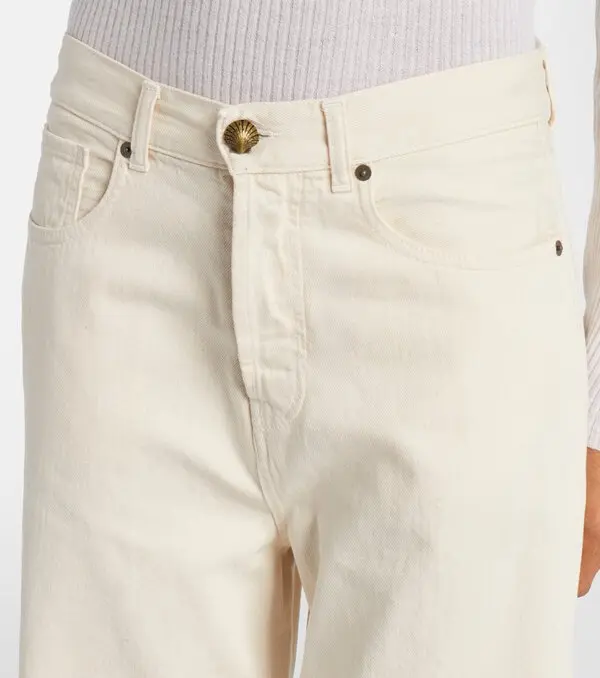 Alanui Shades Of Eden Wide-leg Jeans - White