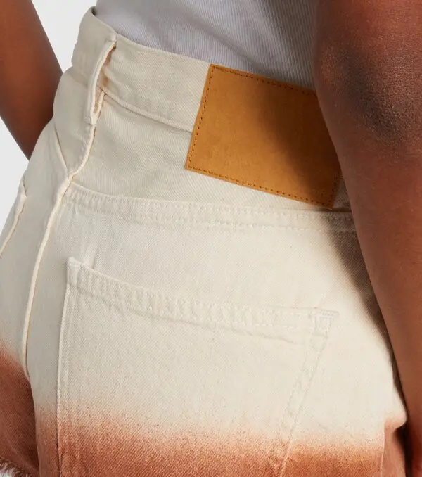 Alanui Shades Of Eden Denim Shorts - White
