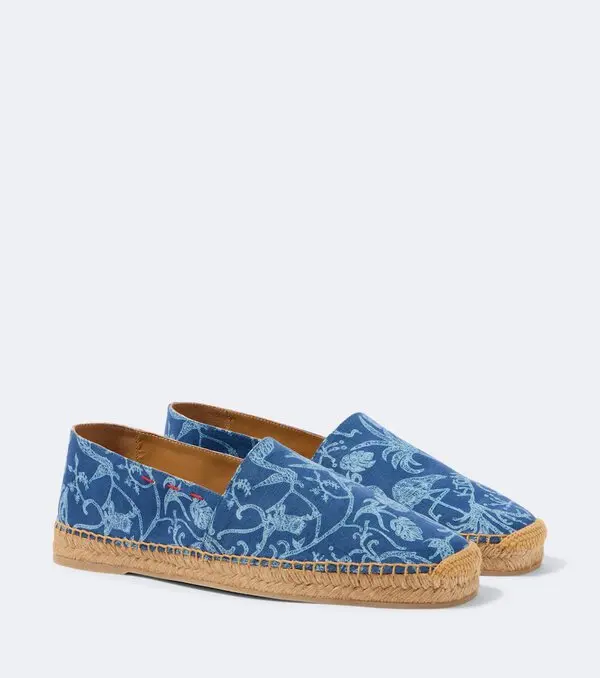 Kiton Printed Espadrilles - Blue