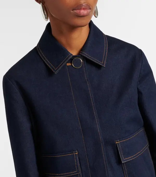Veronica Beard Barrington Embellished Denim Jacket
