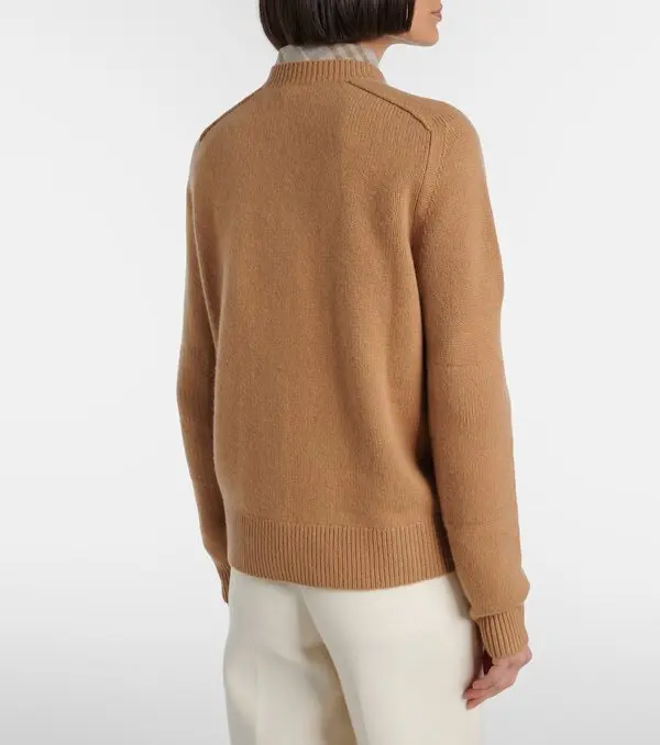 Burberry Cashmere-blend Cardigan - Beige