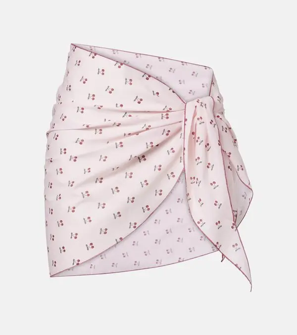 MONTCE Cherries Cotton Beach Cover-up - Pink