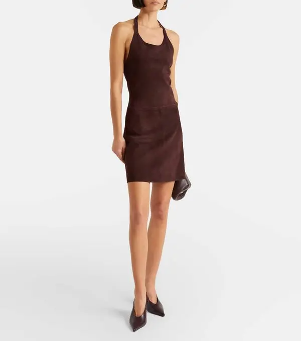 Stouls Chiquita Suede Mini Dress - Brown