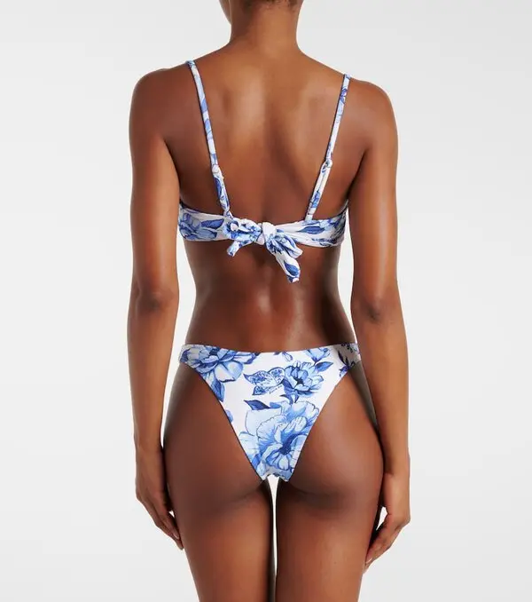 Farm Rio Floral Print Underwire Bikini Top