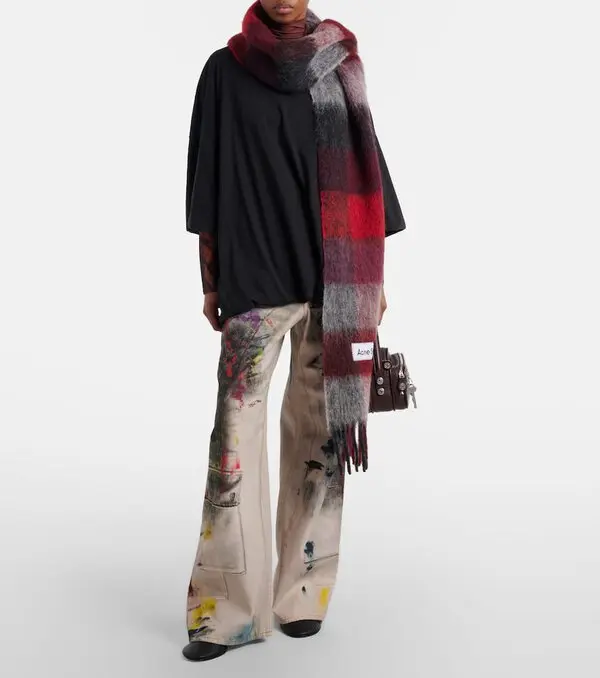 Acne Studios Eniko Logo Gathered T-shirt
