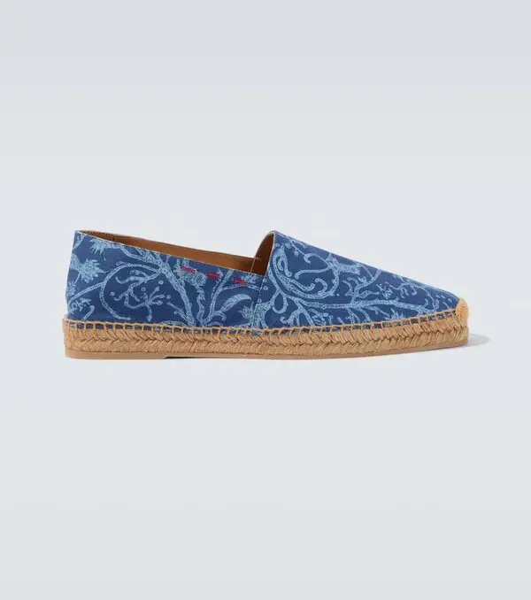 Kiton Printed Espadrilles - Blue
