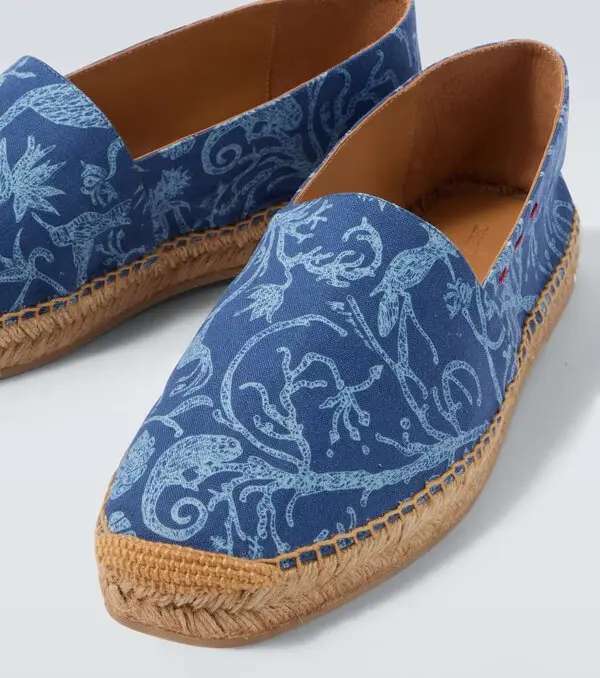 Kiton Printed Espadrilles - Blue