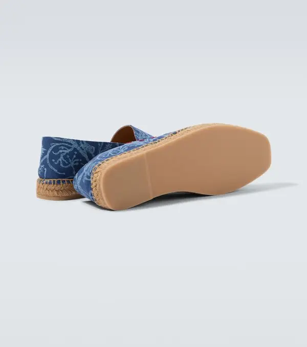 Kiton Printed Espadrilles - Blue