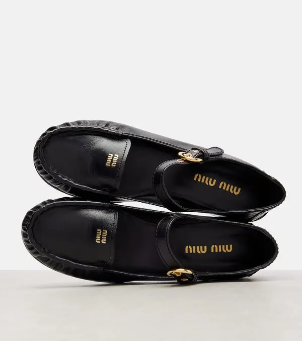 Miu Miu Leather Loafers