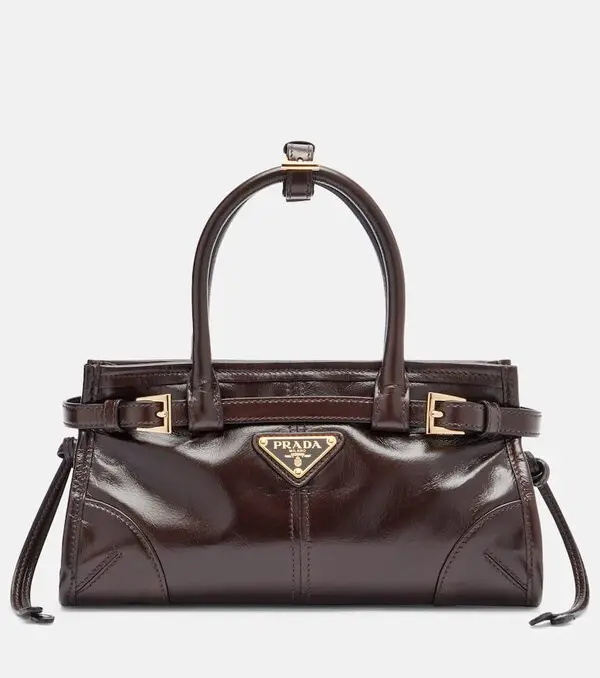 Prada Bonnie Mini Leather Top-handle Bag