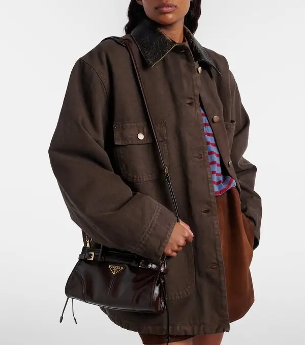 Prada Bonnie Mini Leather Top-handle Bag